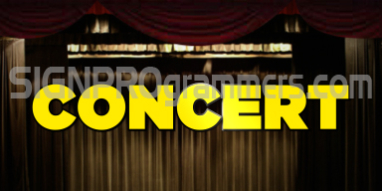 CONCERT STAGE CURTAINS 06-033 - Animations and Video Sign Content ...